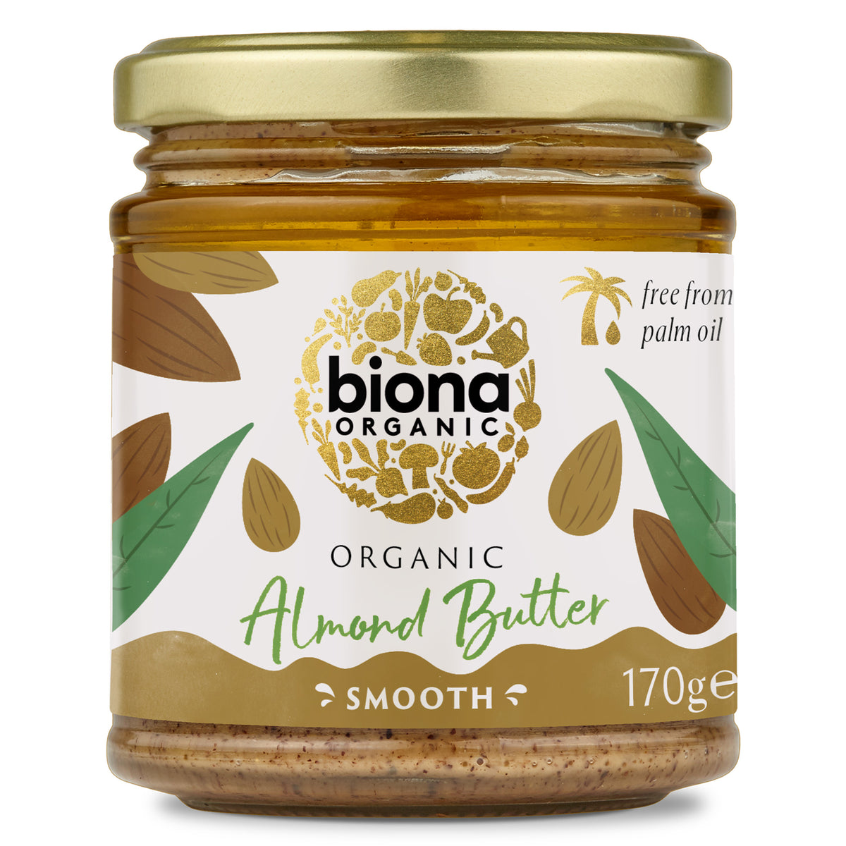 Biona Almond Butter Smooth Organic 170g | Planet Organic