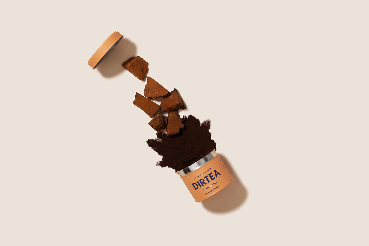 DIRTEA Chaga Mushroom Powder 60g (30 Servings) | Planet Organic