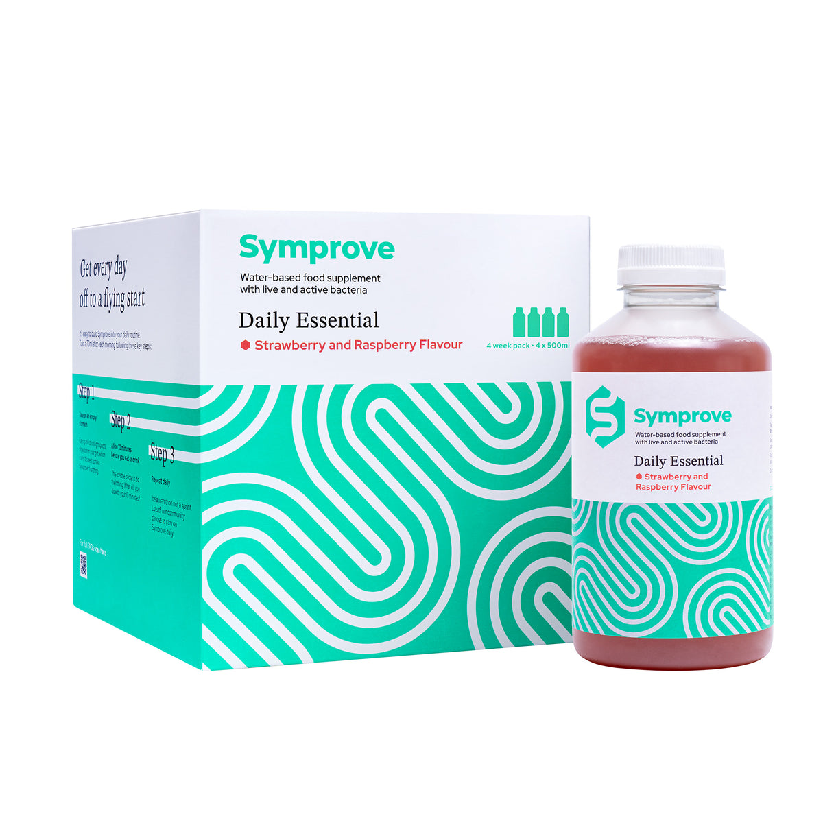 Symprove Live Probiotic Course - Strawberry & Raspberry 4x500ml ...