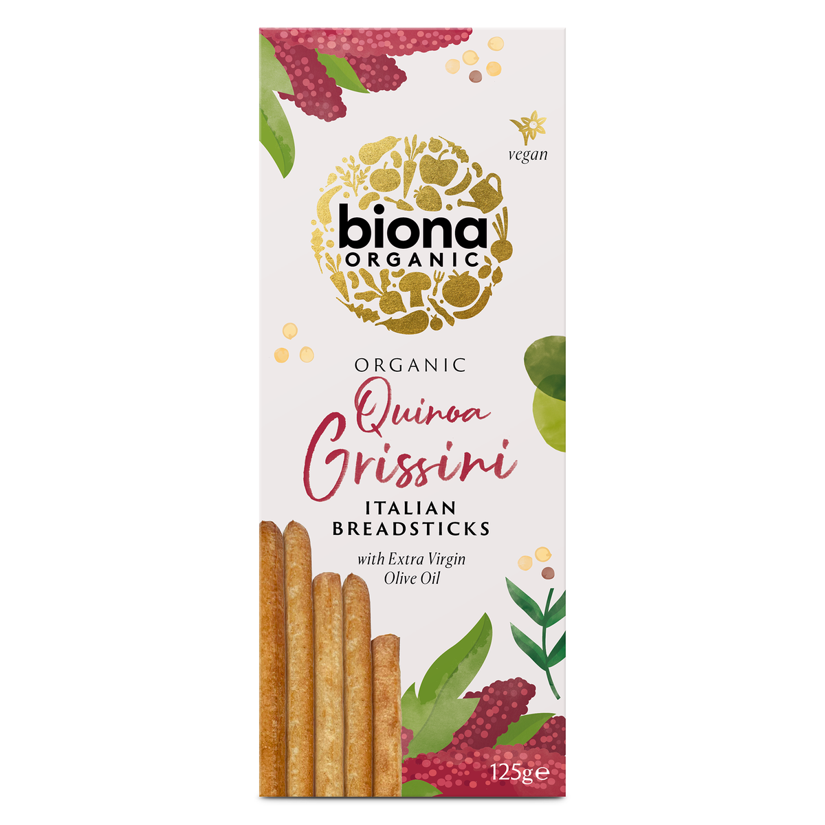 Biona Organic Grissini Breadsticks - Quinoa 125g | Planet Organic