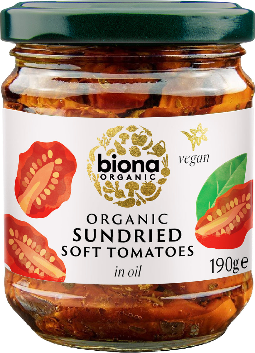 Biona Organic Sundried Soft Tomatoes in Oil 190g | Planet Organic