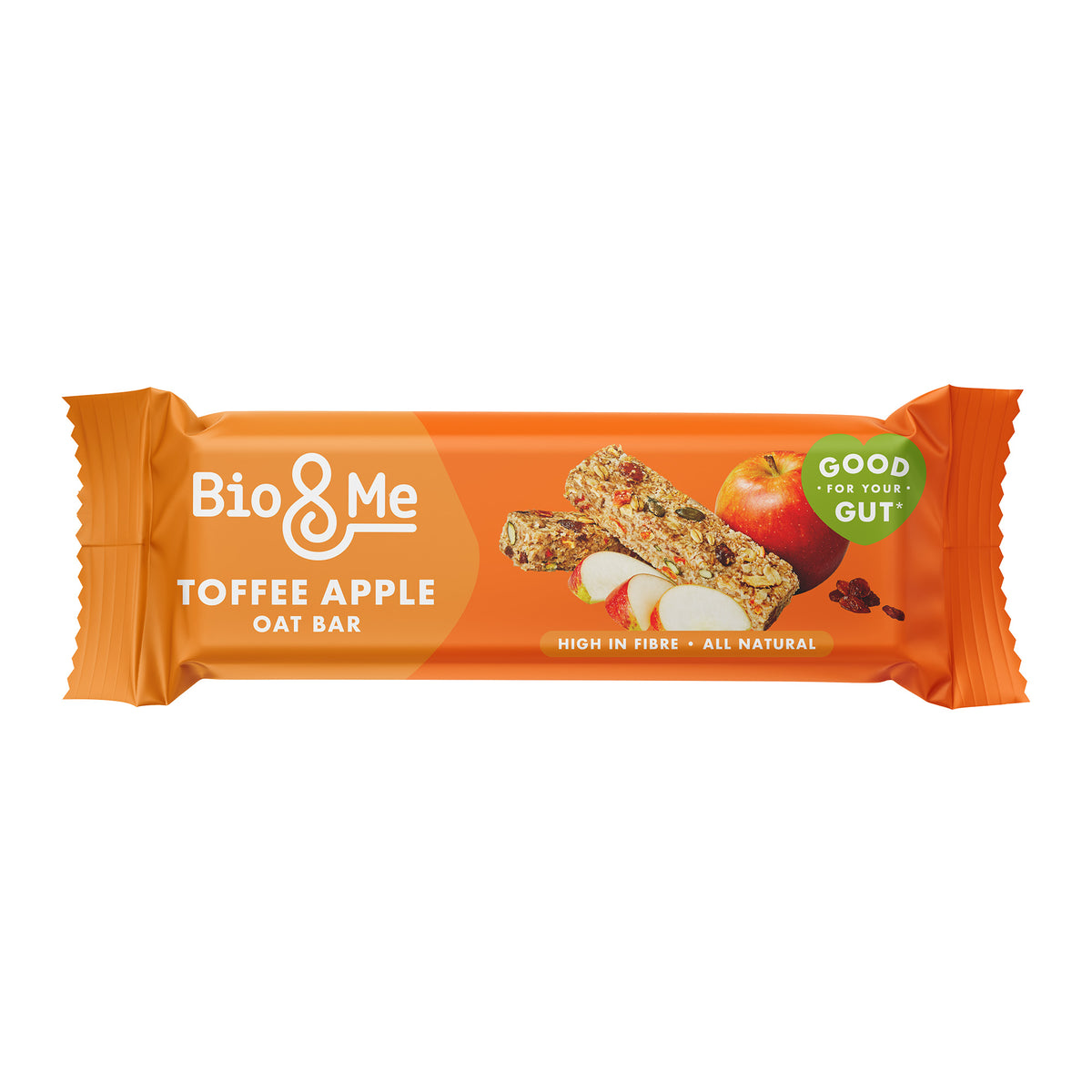 Bio&Me Toffee Apple Gut-Loving Oat Bar 38g | Planet Organic