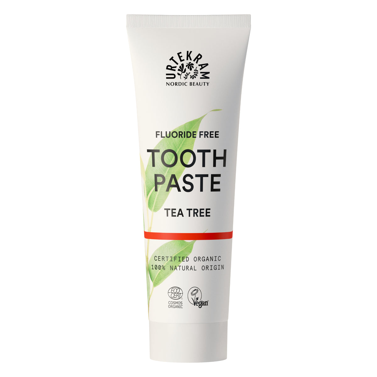 Urtekram Tea Tree Toothpaste - 75ml | Fluoride-Free Organic Toothpaste ...