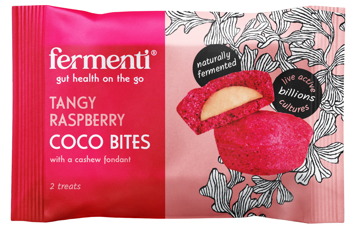 Fermenti Tangy Raspberry Coco Bites 12g | Planet Organic