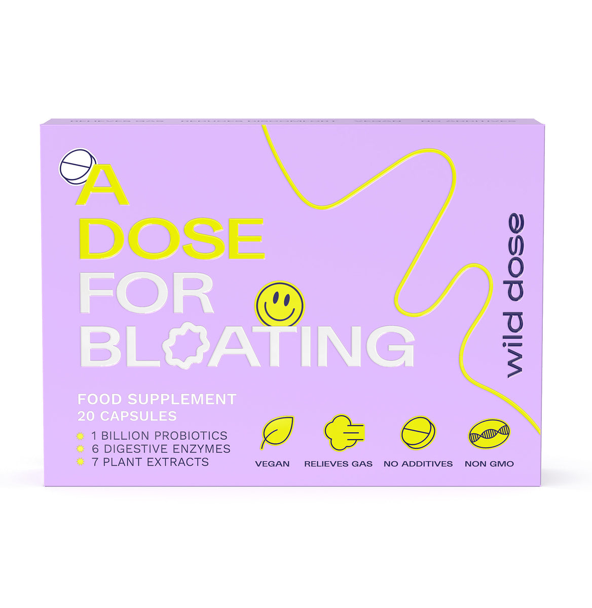 Wild Dose A Dose For Bloating 20 Caps | Planet Organic