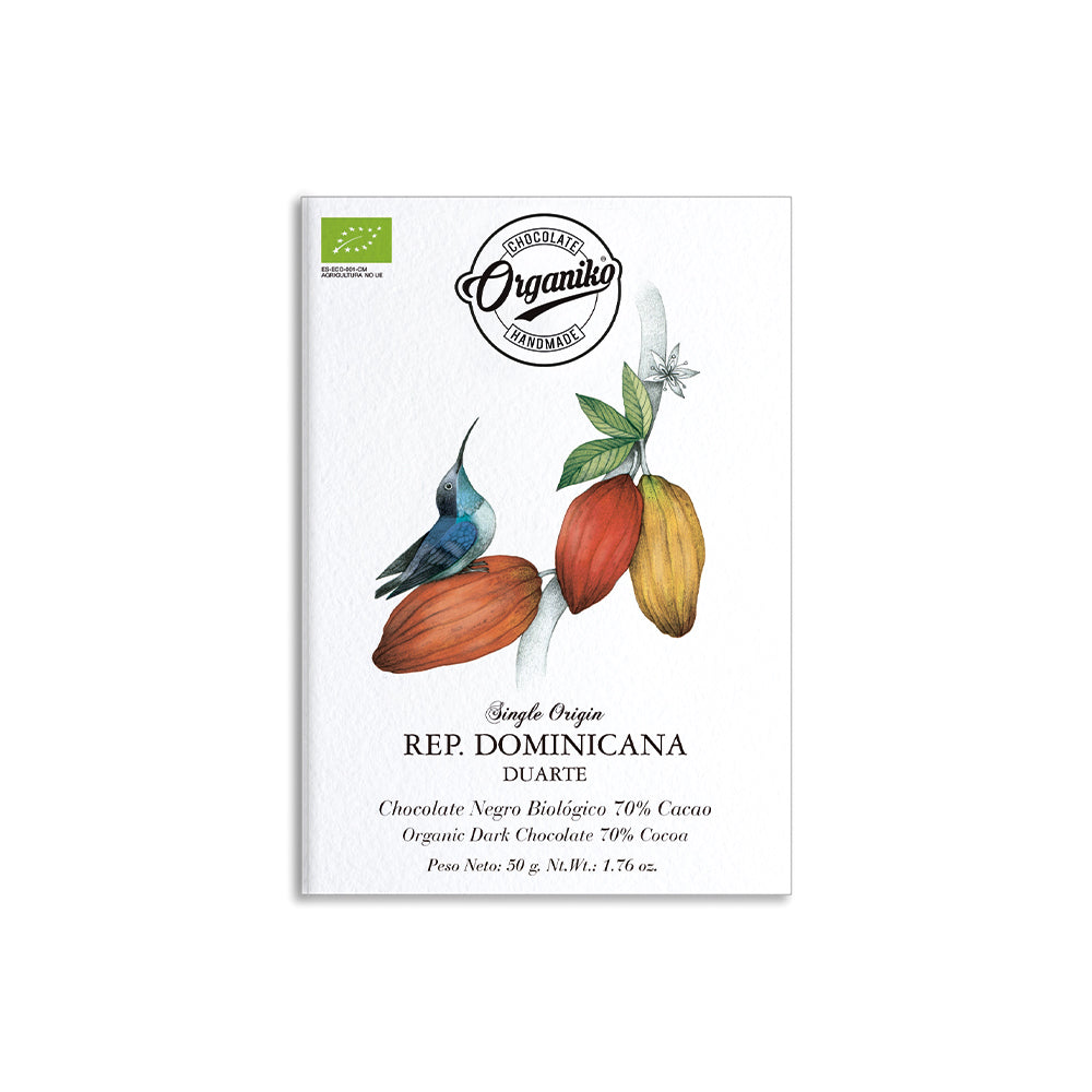 Chocolat Organiko Dominican Rep. Dark chocolate 70% cocoa 50g | Planet ...