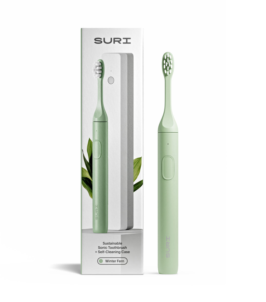 SURI Electric Toothbrush Winter Fern and UV Travel Case each | Planet ...