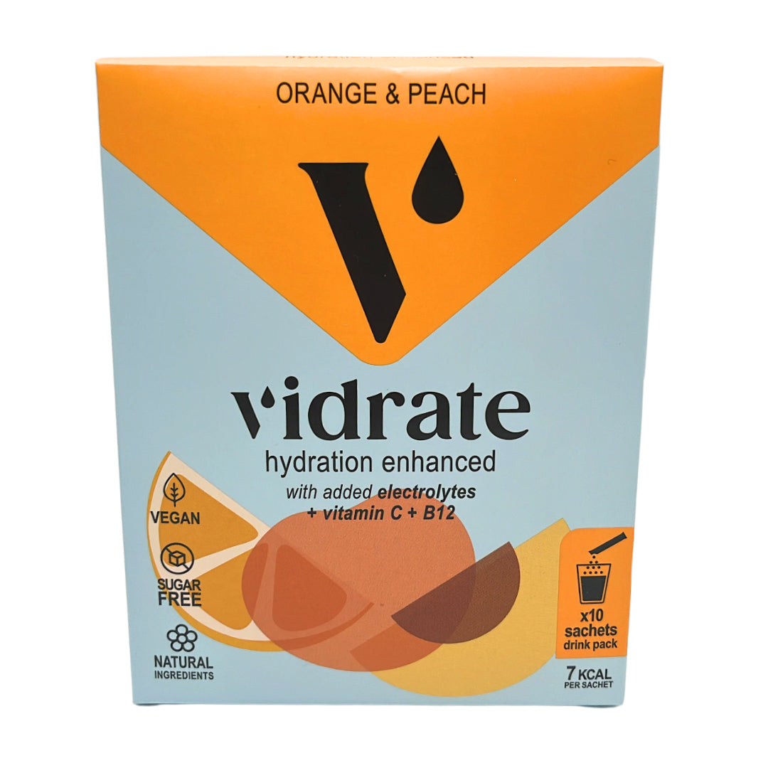 Vidrate Orange & Peach Hydration Sachet 10 Sachets | Planet Organic