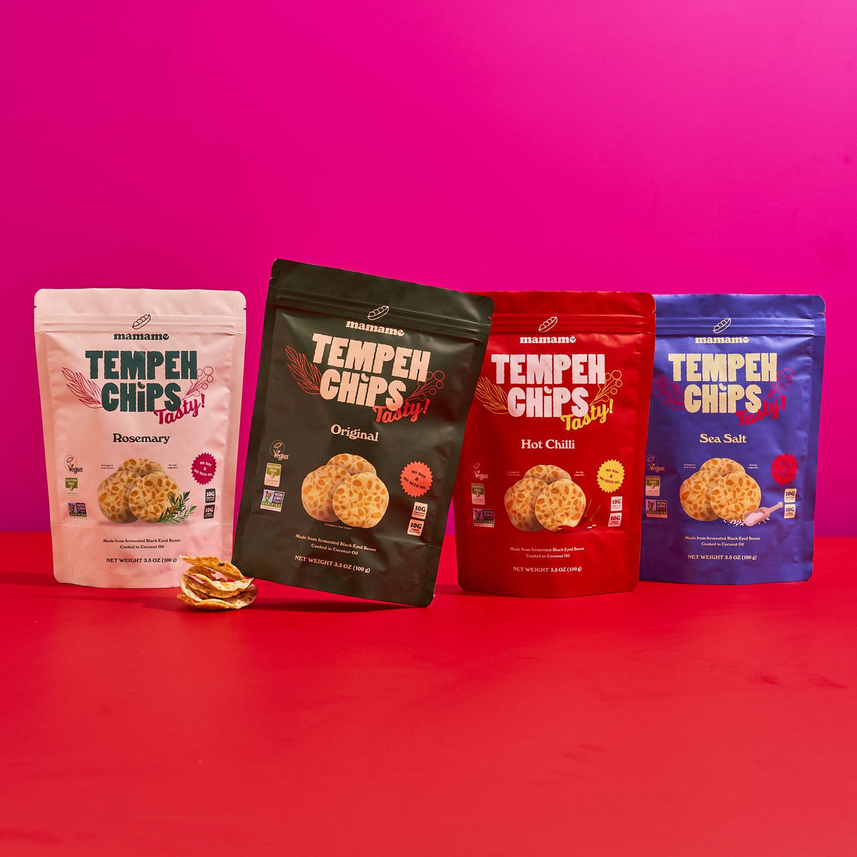 Mamame Tempeh Chips Original 100g | Planet Organic