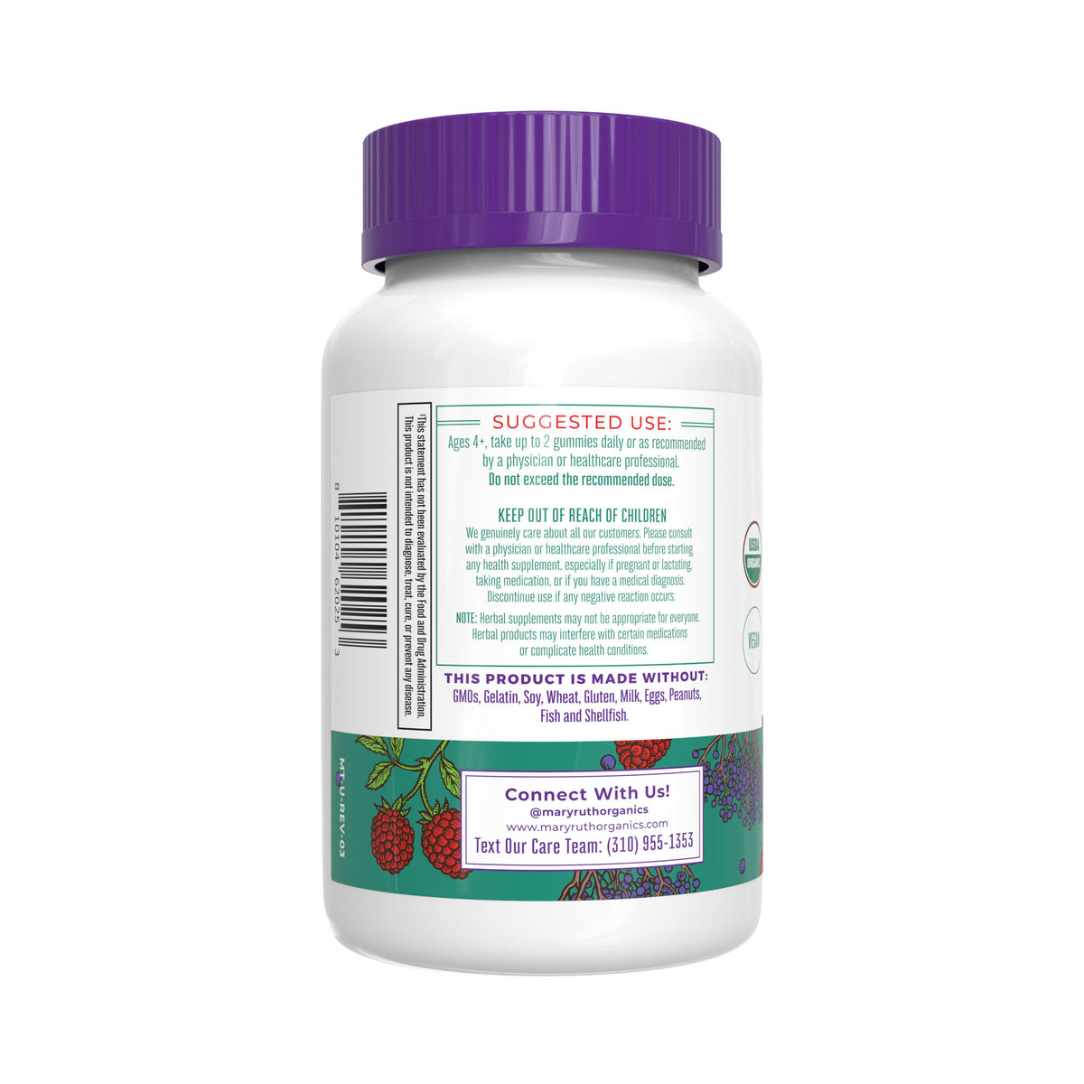 MaryRuth's Kids Immunity Gummies, Mixed Berry 60 caps | Planet Organic