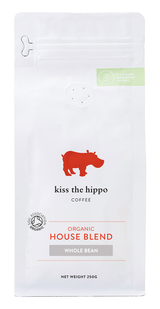 Kiss the Hippo Coffee Organic House Blend 250g (Whole Bean) 250g ...