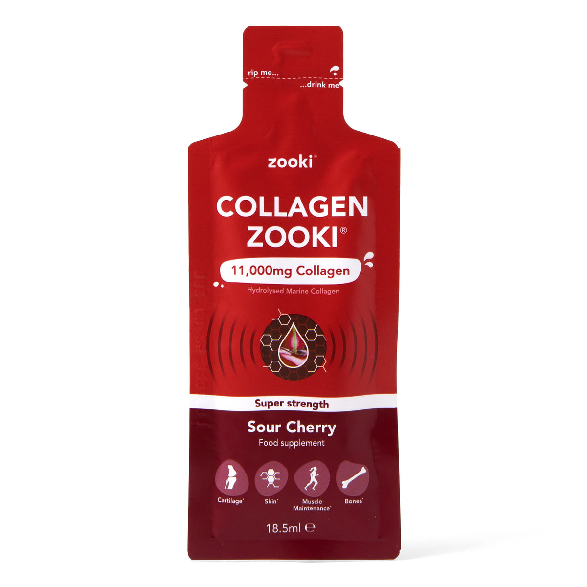 Zooki Super Strength Collagen Sour Cherry 18.5ml | Planet Organic