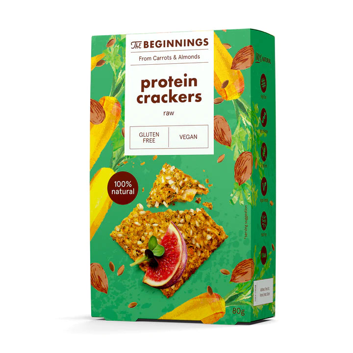 The Beginnings Protein Crackers 80g | Planet Organic