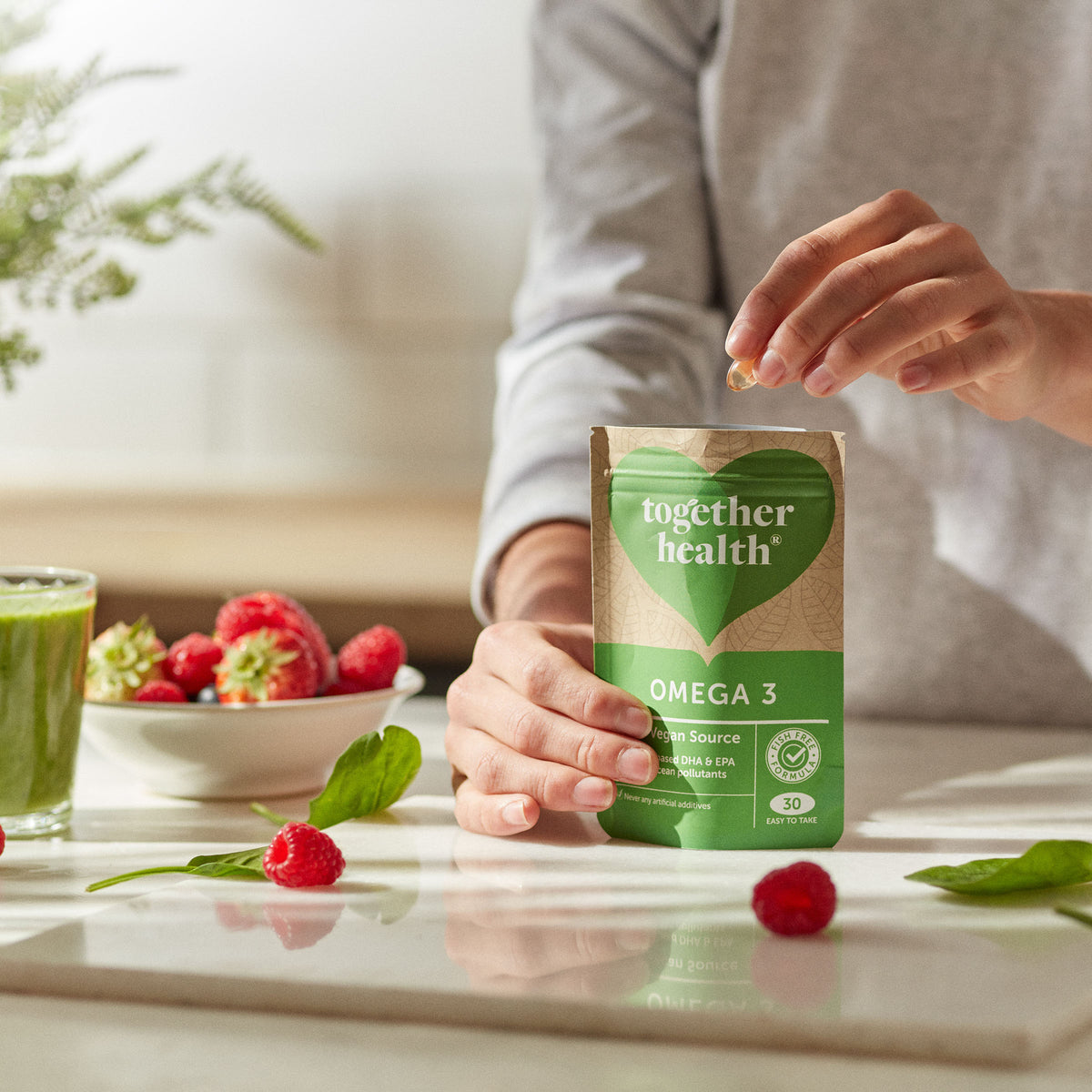 Together Omega 3 DHA capsules from Algae Oil 30 tabs | Planet Organic