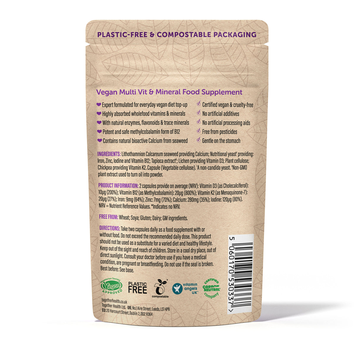 Together B12 Vegan Multivitamin 60 caps | Planet Organic