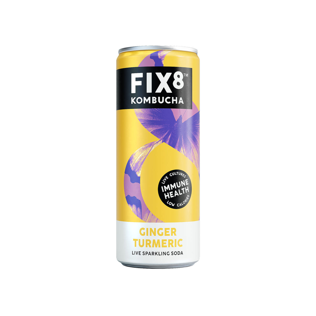 Fix8 Ginger Turmeric Kombucha 250ml | Planet Organic
