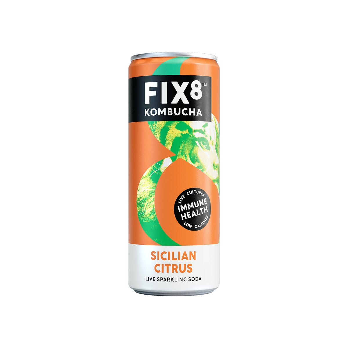 Fix8 Sicilian Citrus Kombucha 250ml | Planet Organic