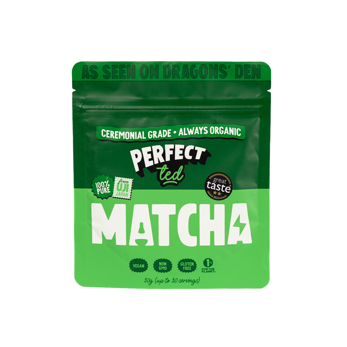 Perfect Ted Ceremonial Grade Matcha Powder 30g | Planet Organic