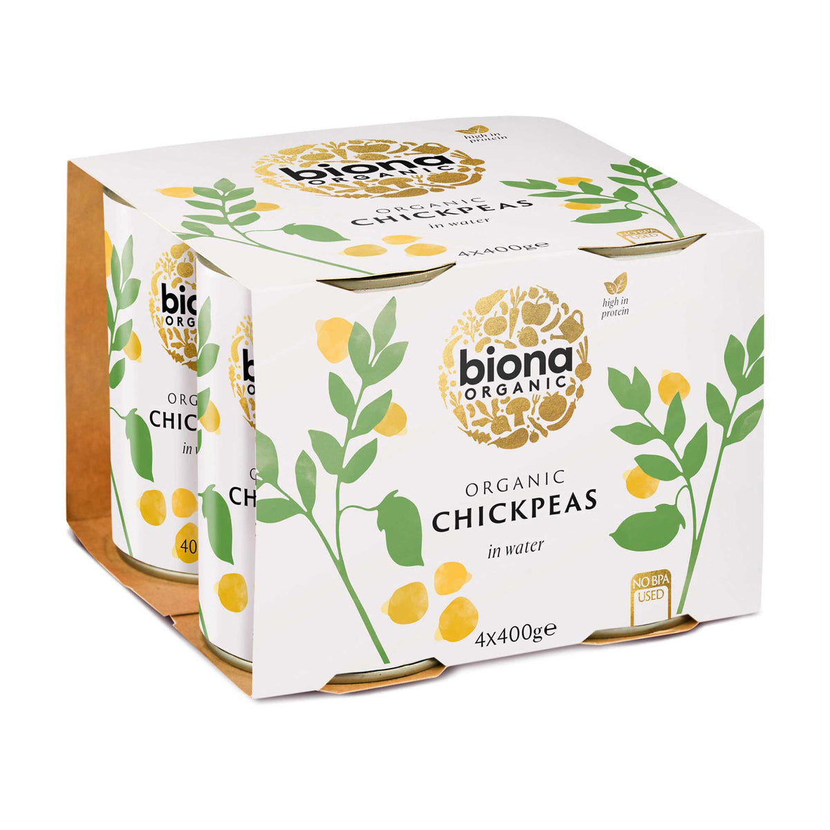 Biona Organic Chick Peas 4-Pack 4x400g | Planet Organic