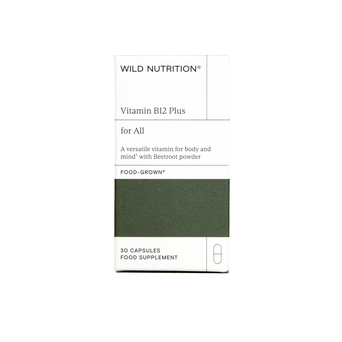 Wild Nutrition Vitamin B12 Plus 30 caps | Planet Organic