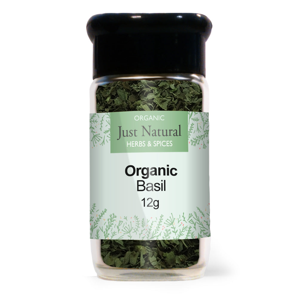 Just Natural Basil (jar) 20g | Planet Organic