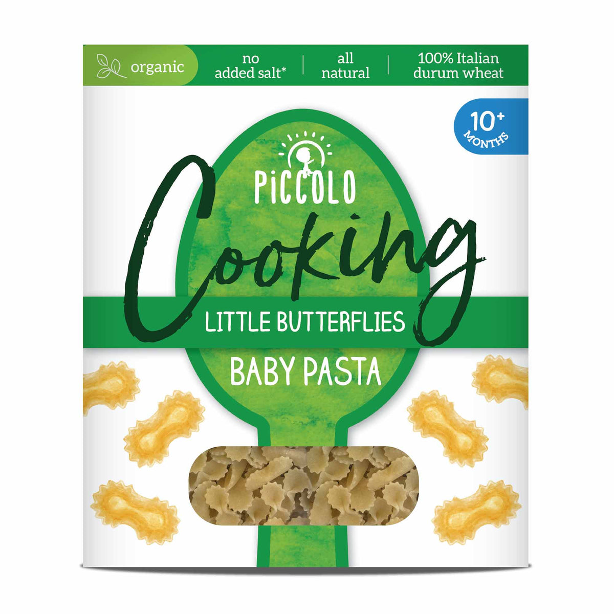 Piccolo Cooking Baby Pasta Butterflies (7+ Months) 400g | Planet Organic