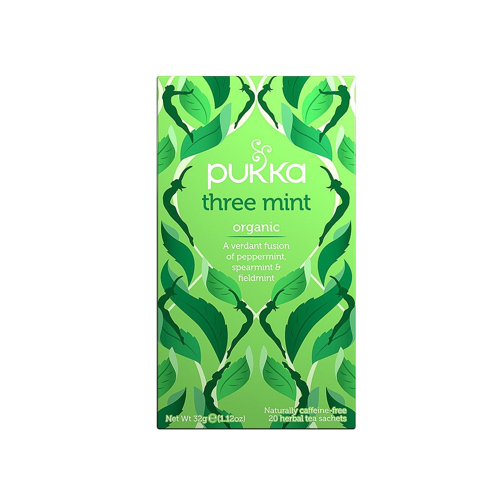 Pukka Three Mint Tea 20 Bags | Planet Organic