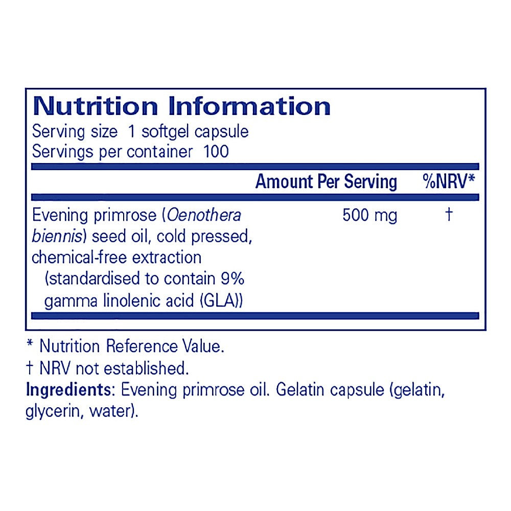 Pure Encapsulations Evening Primrose Oil 100 softgels | Planet Organic