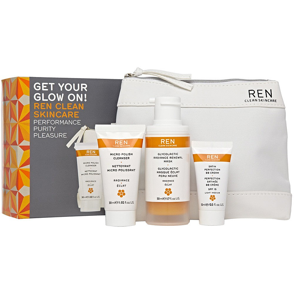 REN Get Your Glow On Gift 97ml | Planet Organic