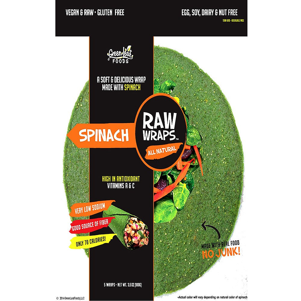 Raw Wrap Spinach Flavour 100g | Planet Organic
