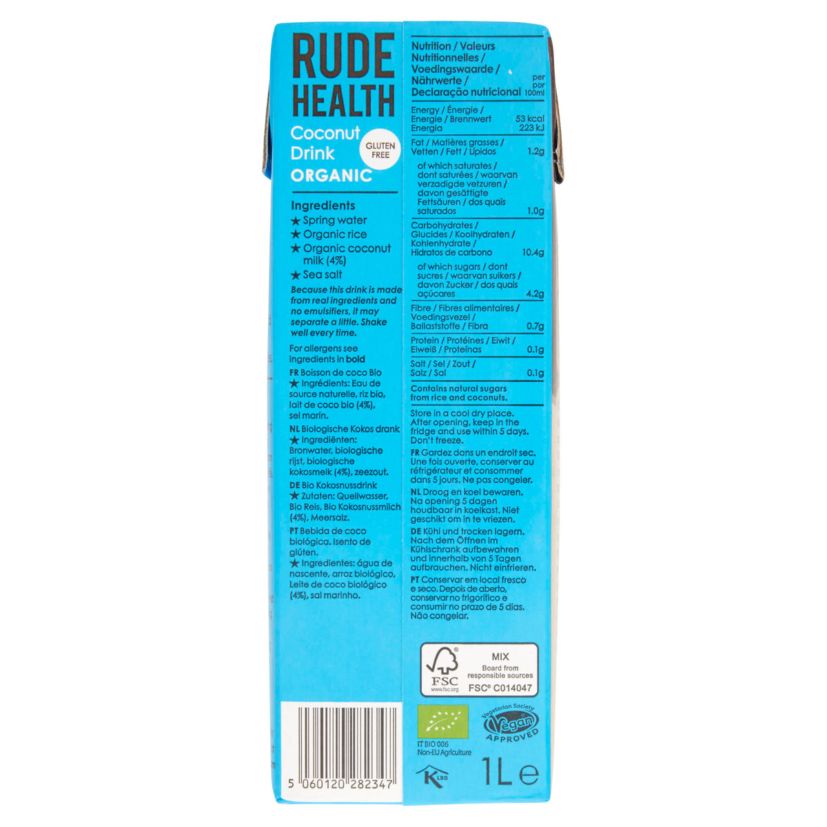 Rude Health Coconut Drink 1L | Planet Organic