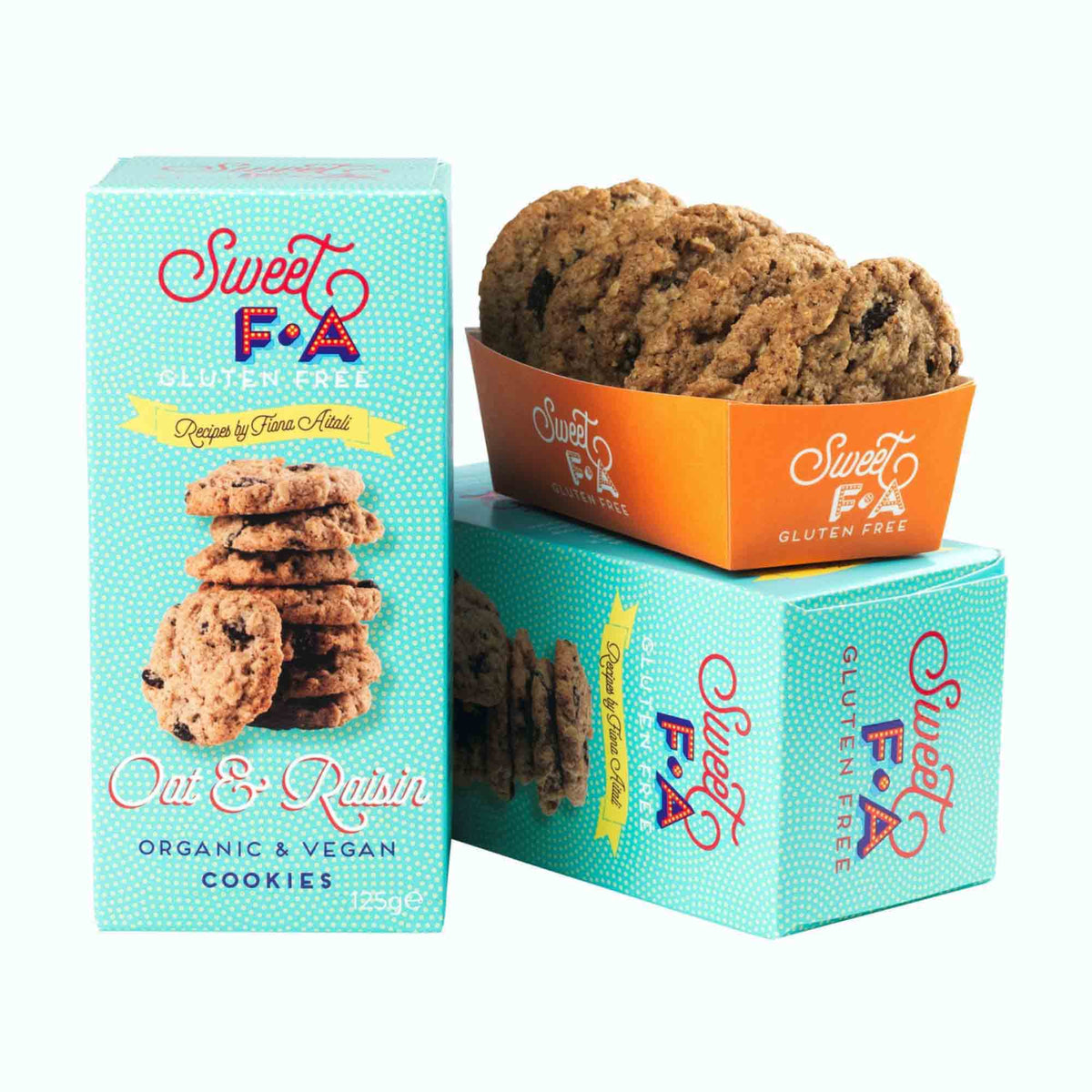 Sweet FA Oat & Raisin Cookies 125g | Planet Organic