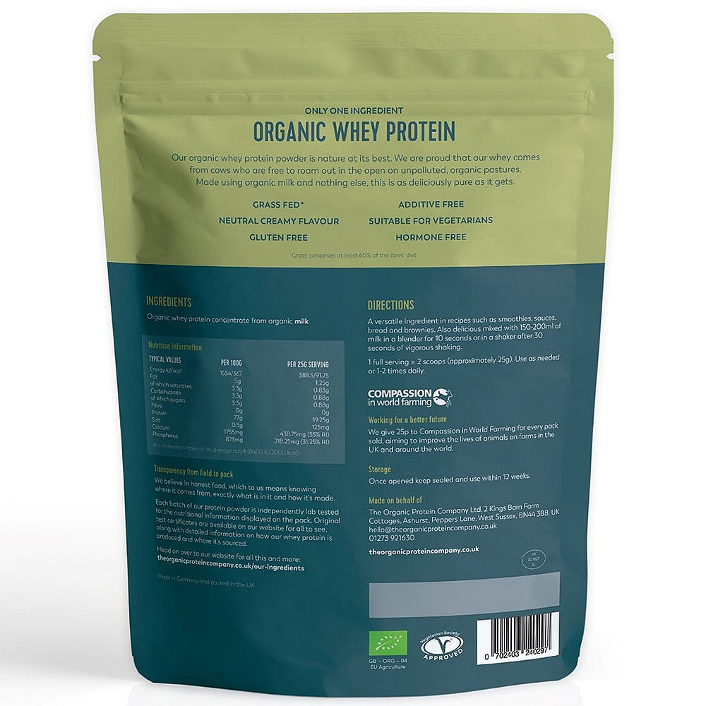 The Organic Protein Company Whey Protein 400g | Planet Organic
