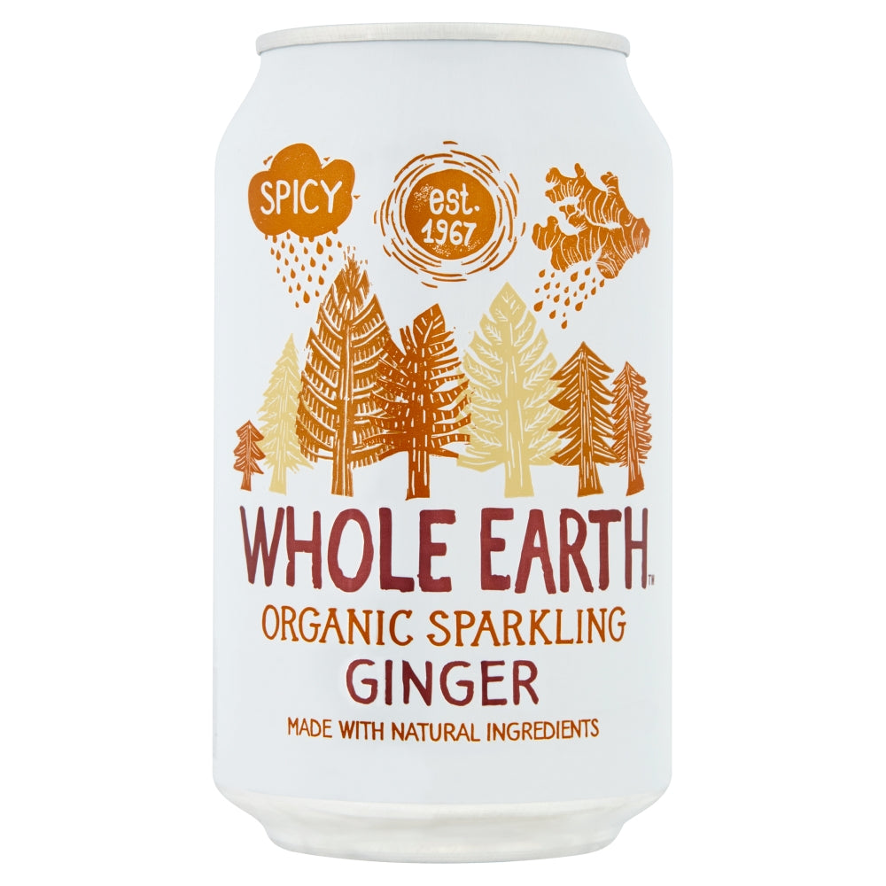 Whole Earth Sparkling Ginger Drink 330ml | Planet Organic